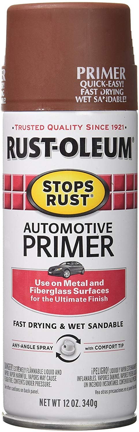RUST-OLEUM 2067830 Stops Rust Automotive Primer Spray Paint, 12 oz ...