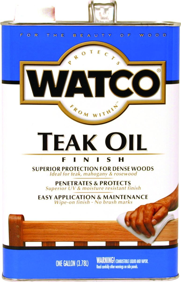 RUST-OLEUM 242225 Watco Teak Oil VOC Gallon - Walmart.com