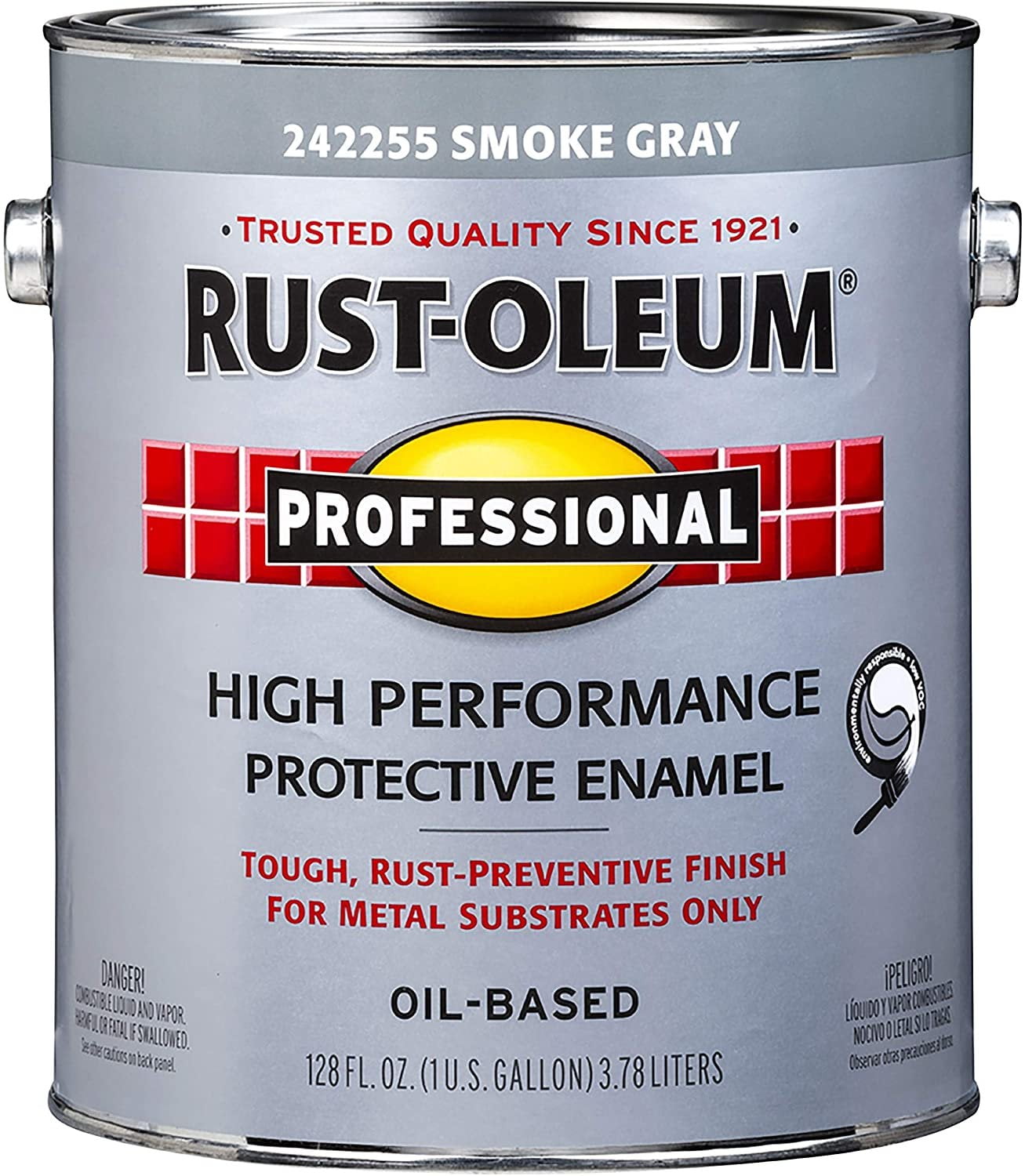 RUST-OLEUM 242255 Protective Enamel Paint, 1 gal, Smoke Gray - Walmart.com