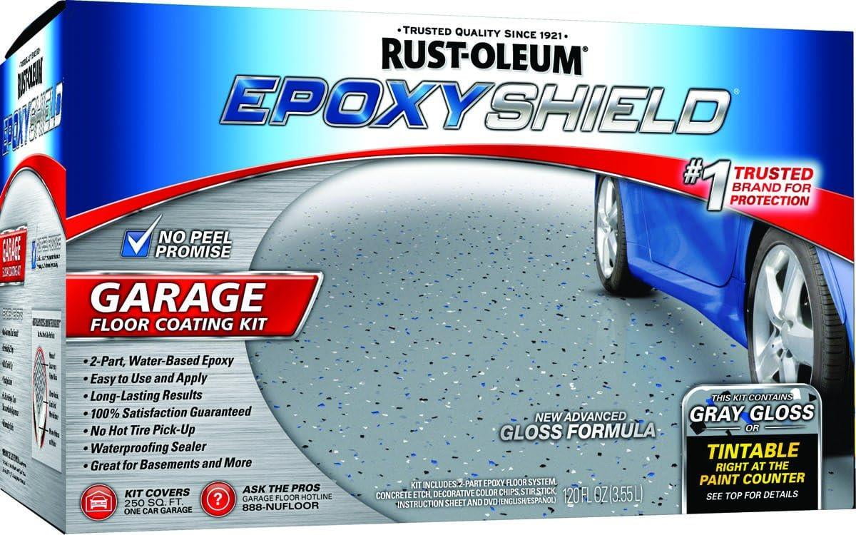 RUST-OLEUM Epoxy Shield Paint for Concrete, Gallon Tint Base Garage ...