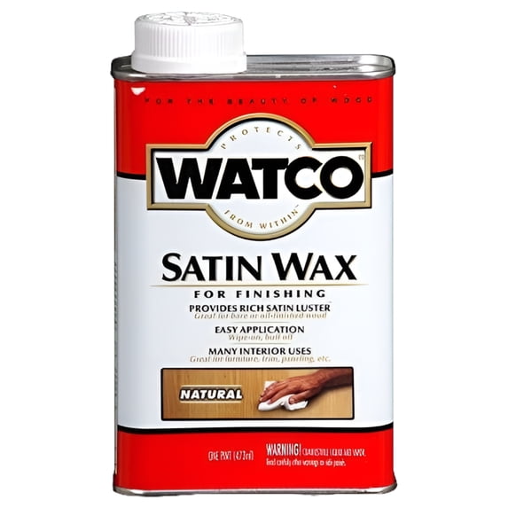 Rust-Oleum Watco Finishing Wax Satin - Natural Wood Finish - Quart ...
