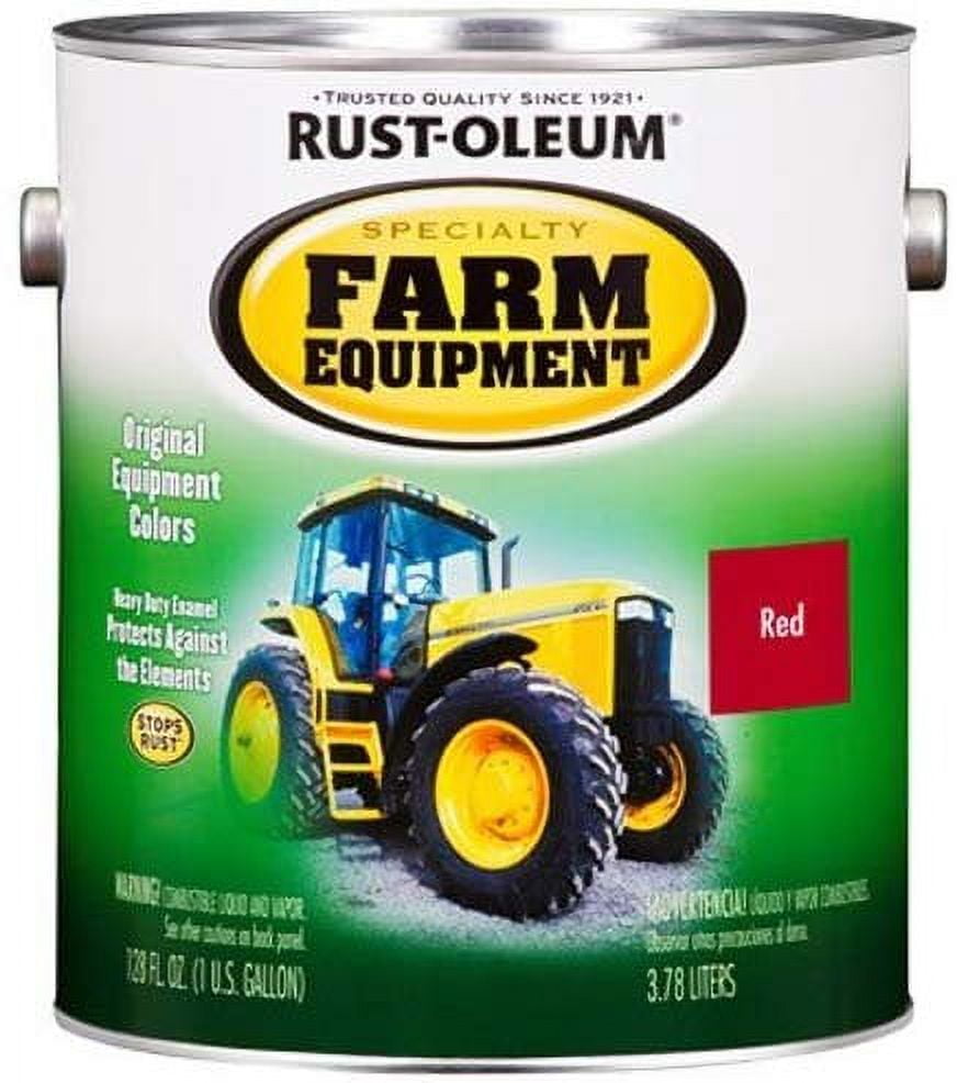 RUST-OLEUM 7466402 Gallon International Red Bright Enamel Paint ...