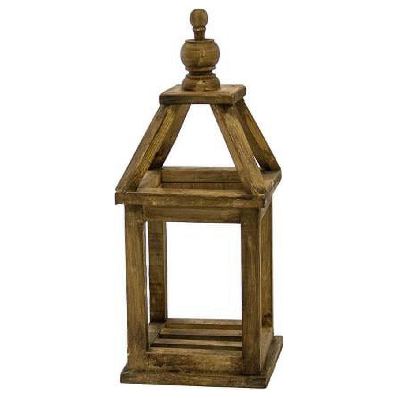 RUSTIC ARROW Wooden Rectangular Lantern - Walmart.com