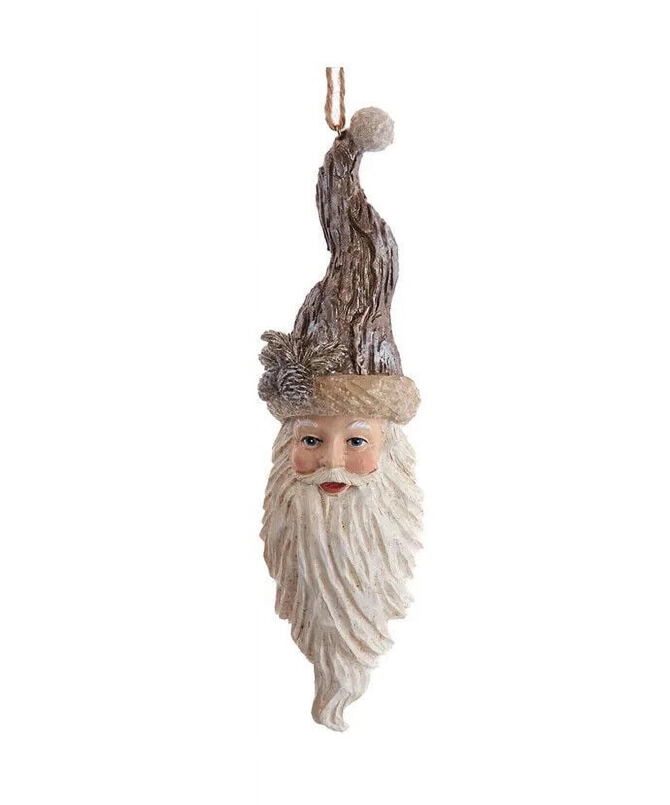 RUSTIC GLAM SANTA HEAD Christmas Ornament by Kurt Adler - Walmart.com