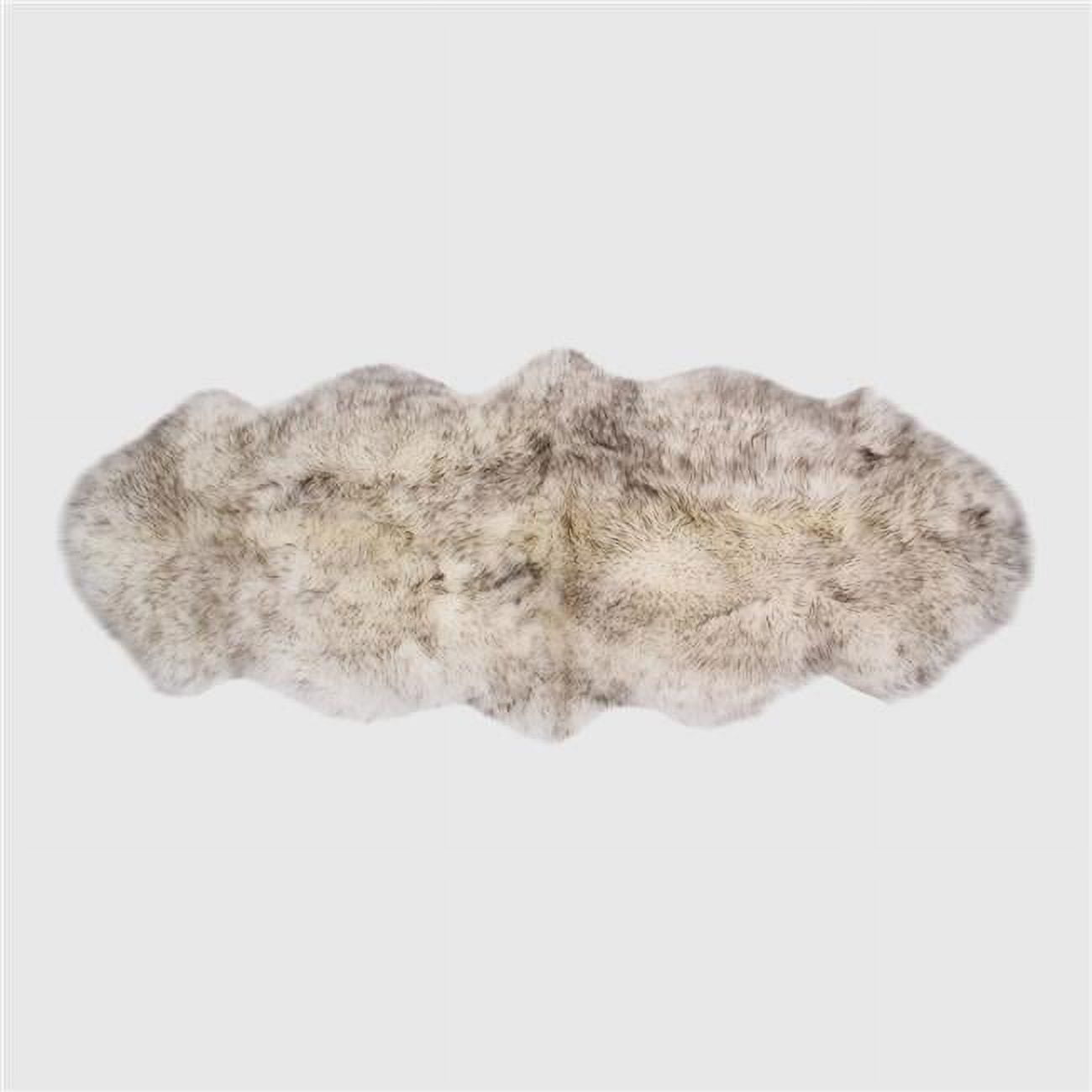 RUSTIC SHEEPSKIN DOUBLE PELT RUG, WOLF TIP - Walmart.com