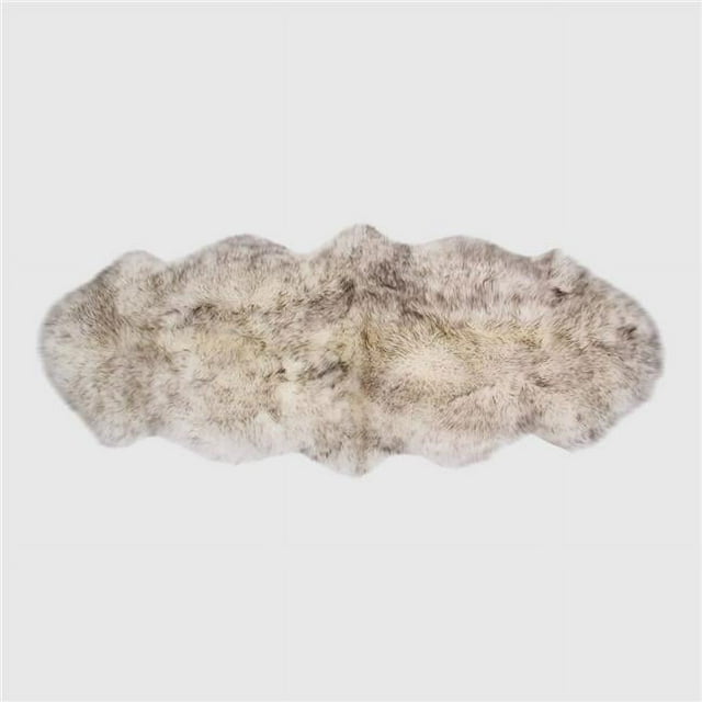 RUSTIC SHEEPSKIN DOUBLE PELT RUG, WOLF TIP - Walmart.com