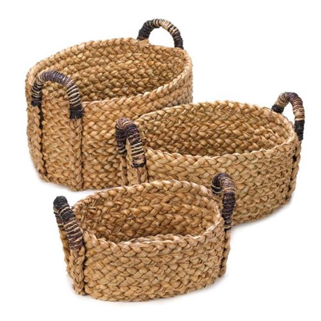 RUSTIC WOVEN NESTING BASKETS - 3 PC. SET - Walmart.com
