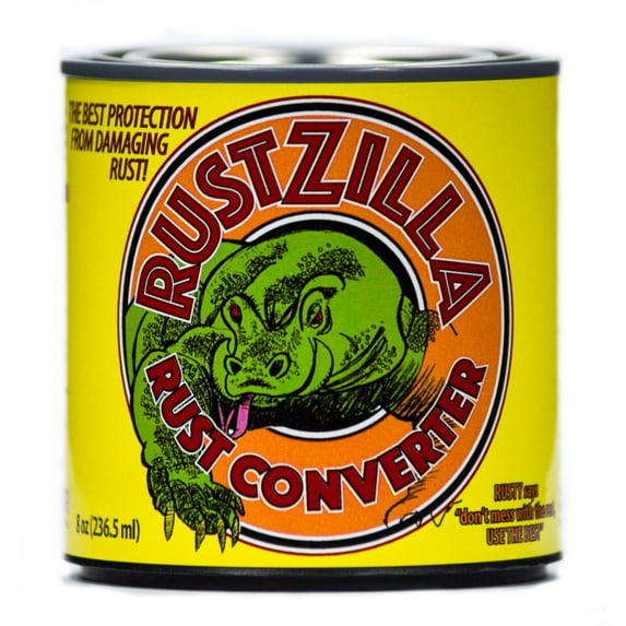 RUSTZILLA Original Grade Rust Converter, 8 oz Can, for Metal, Application with Brush or Spray ...