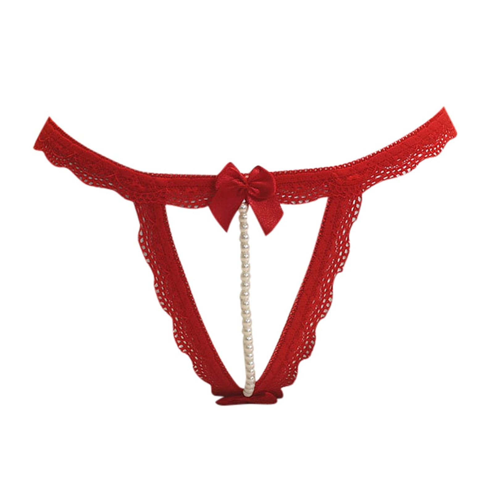 RUTAYY Black Lingerie Thong For Women Pearl Massage No Off Women Simple ...