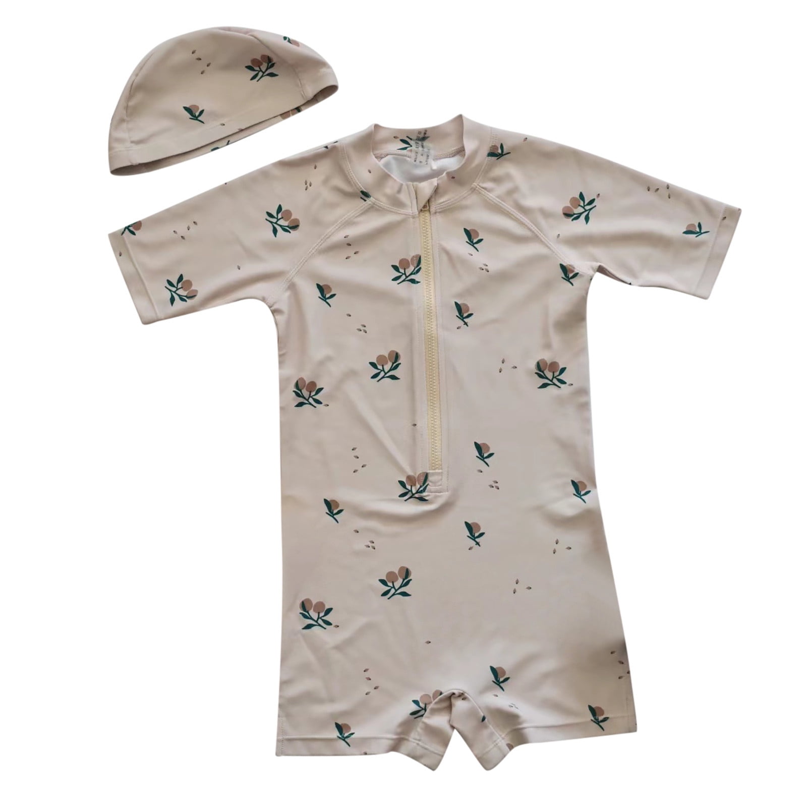 RUTAYY Boys Swimsuit Bathing Suit Zipper Rash Guard Kid Short Sleeve ...