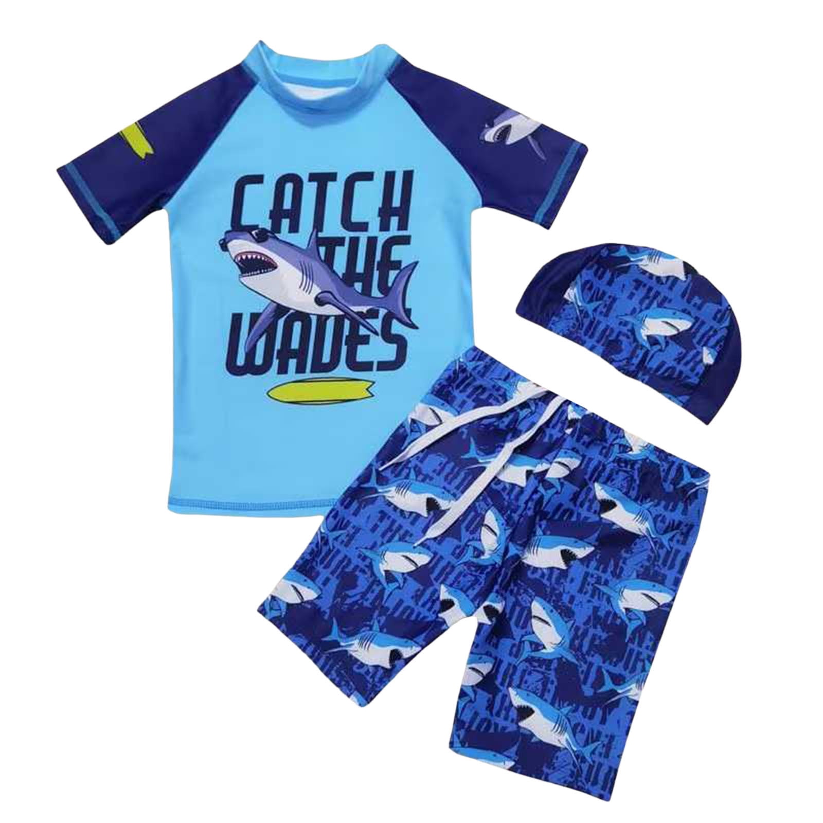 RUTAYY Boys Swimwear Comfortable Round Neck Trunks Pool Elastic Water ...