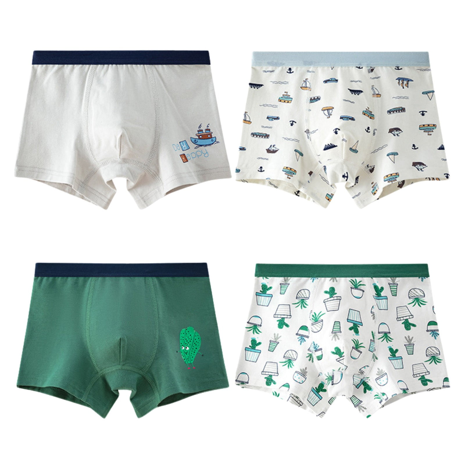 RUTAYY Children Boy'S Underwear Boxers With Flat Angle Cotton Shorts ...