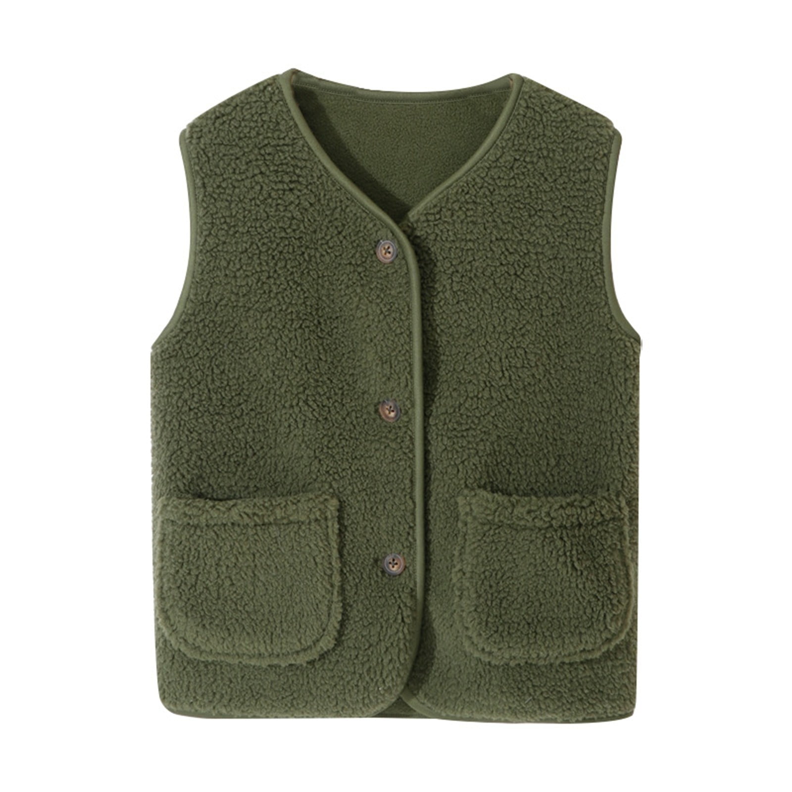 RUTAYY Children Girls Boys Vest Coat Winter Warm Sleeveless Solid Color ...
