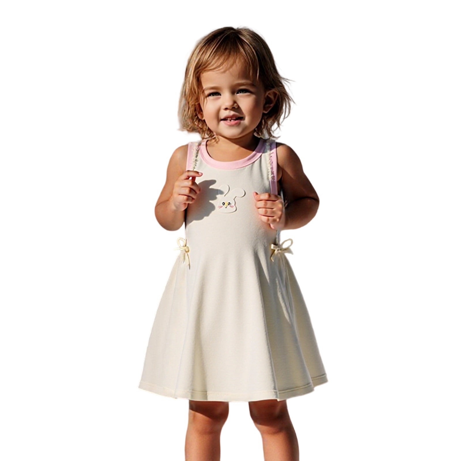 RUTAYY Children Girls Dress Sleeveless Style Backless Dresses With Open ...