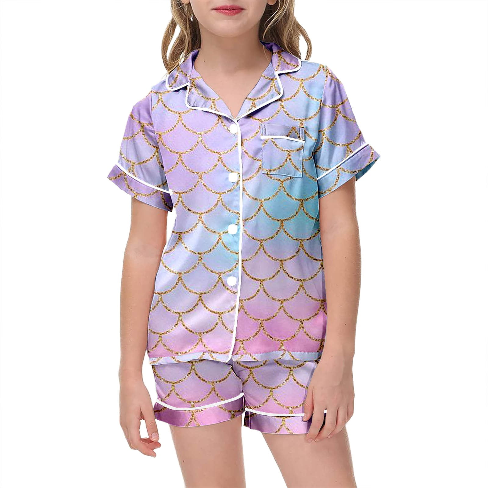 RUTAYY Children Girls Sleepwear Sparkling Shine Fashion Casual Pyjamas ...