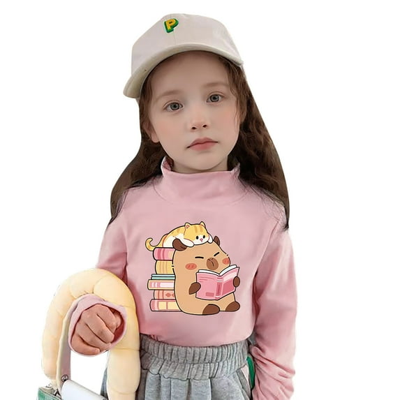 RUTAYY Children Girls Thermal Shirts Half Turtleneck Long Sleeve Soft ...