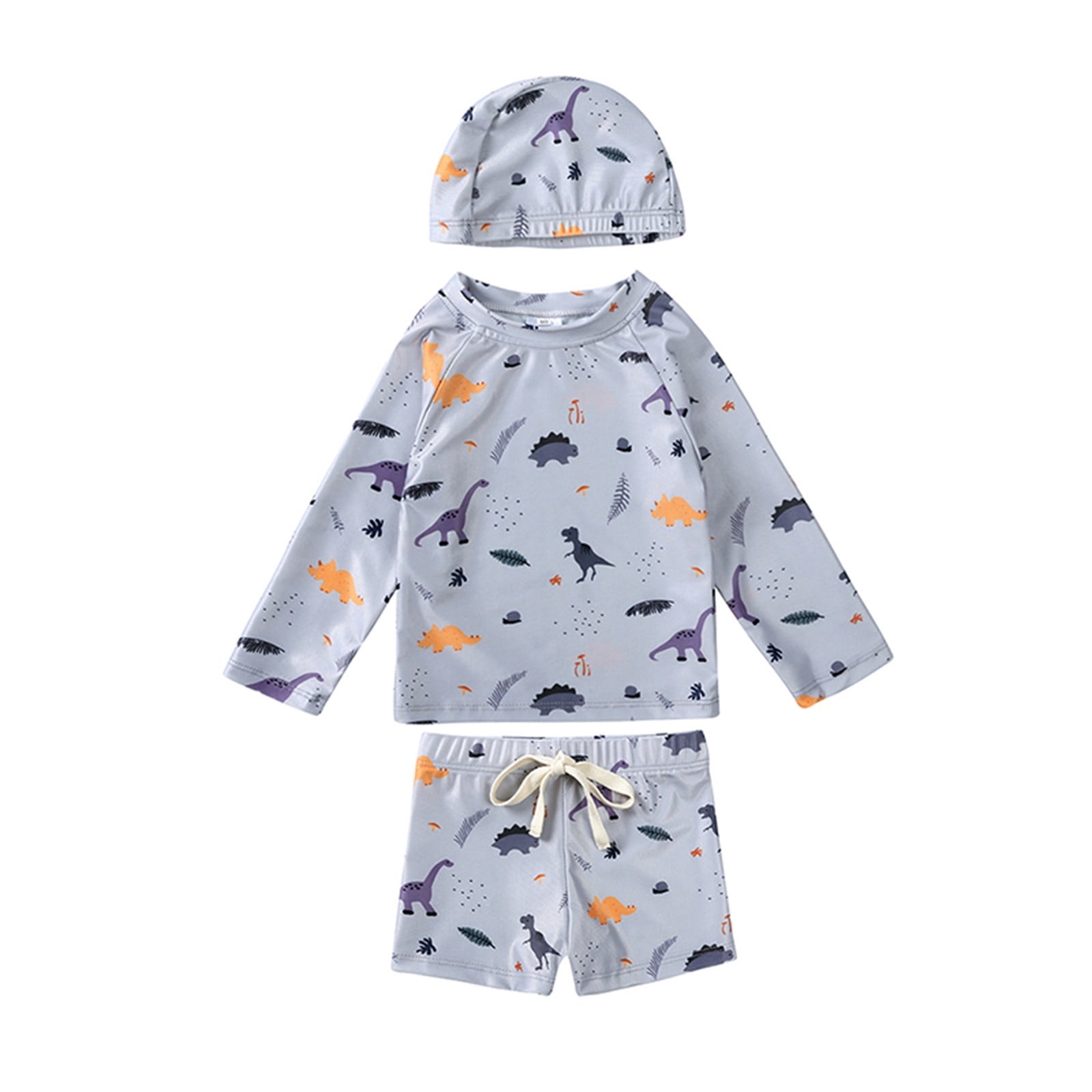 RUTAYY Kids Boys 3PCS Swimsuit Rash Guard Boys Swimwear Floral Swimming ...