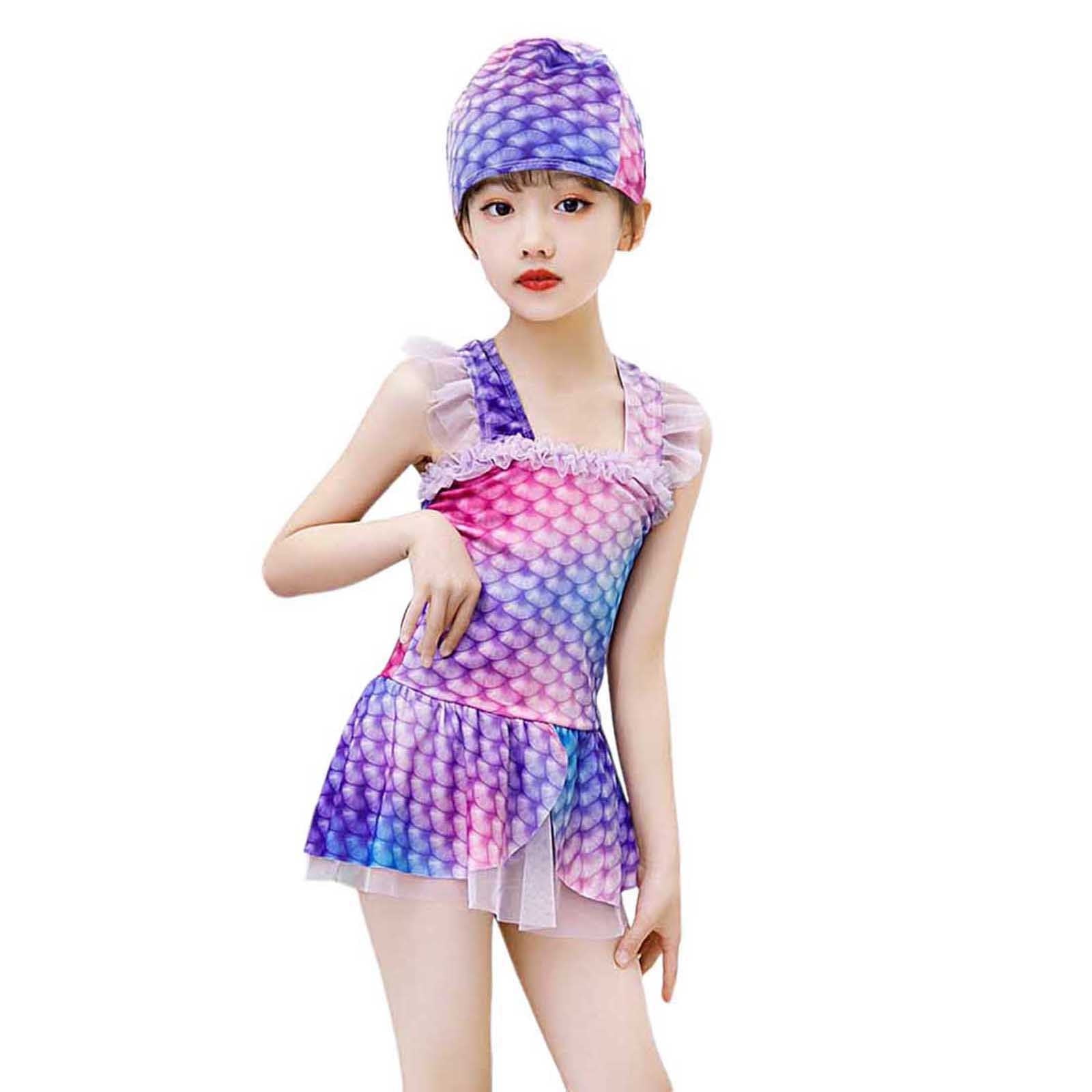 RUTAYY Summer Toddler Girls Sleeveless Gradient Printing Swimwear Beach ...
