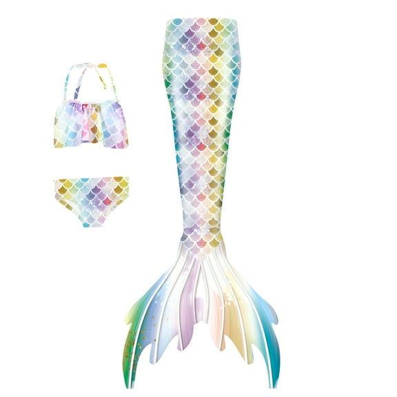 Afdoent Girls Swimwear Set Themed Swimsuit With Swim Shorts And Fish ...