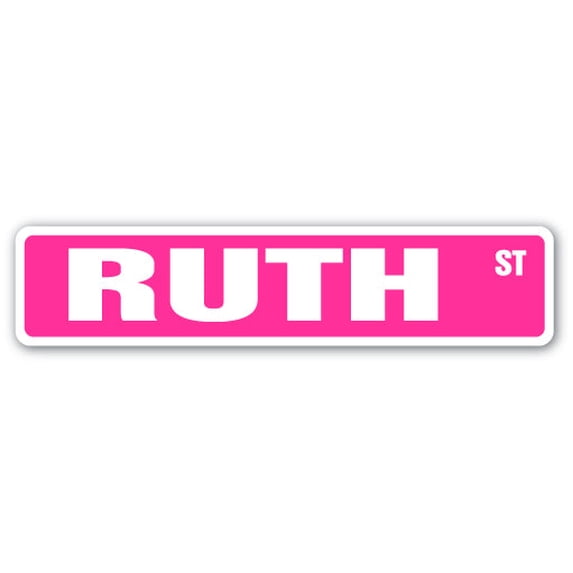 RUTH Street Sign Childrens Name Room Sign | Indoor/Outdoor | 18" Wide ...