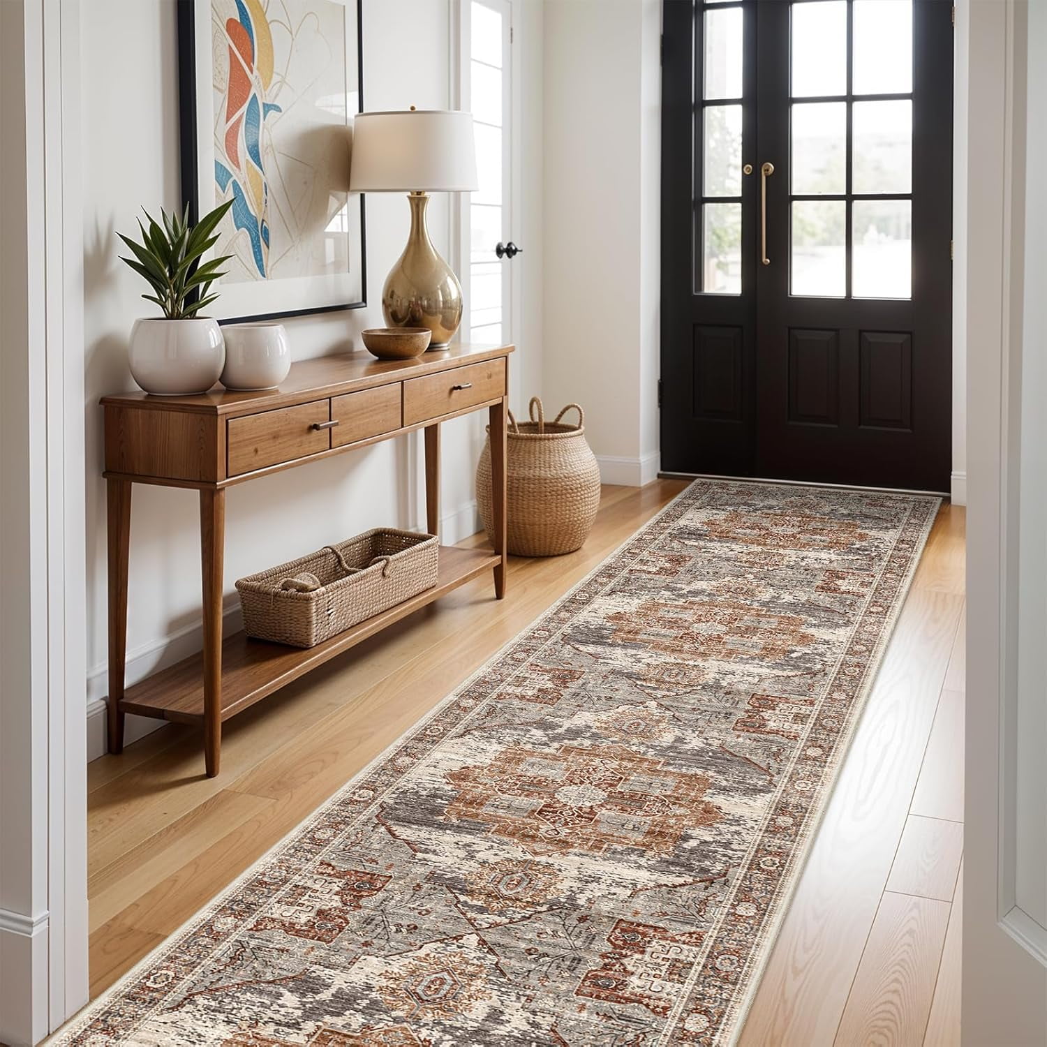 RUUGME Washable 3X14 Runner Rugs - Large Boho Rugs for Living Room ...