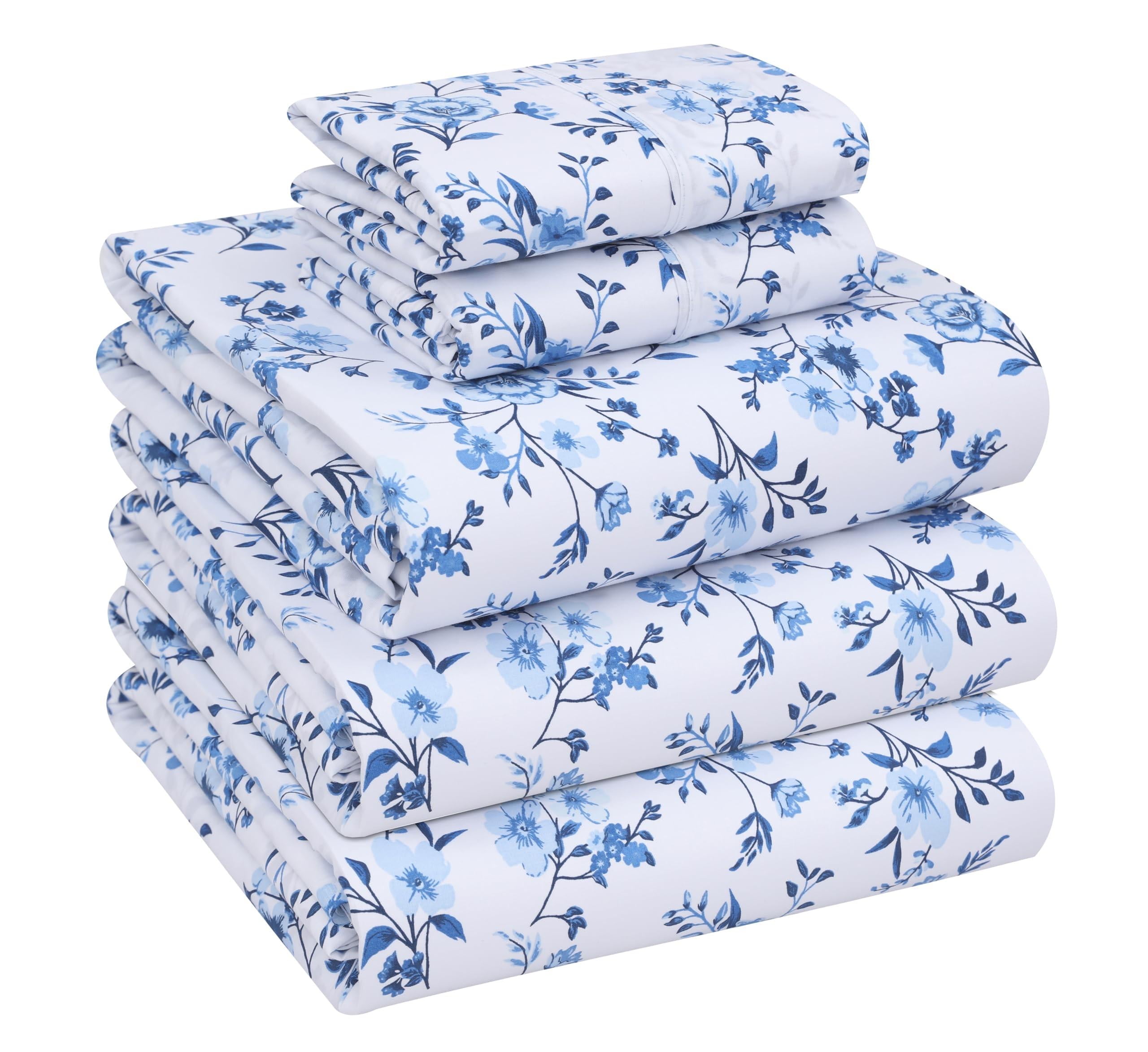 RUVANTI 100% Cotton Sheets for Split King Size Bed - Crispy Cooling ...