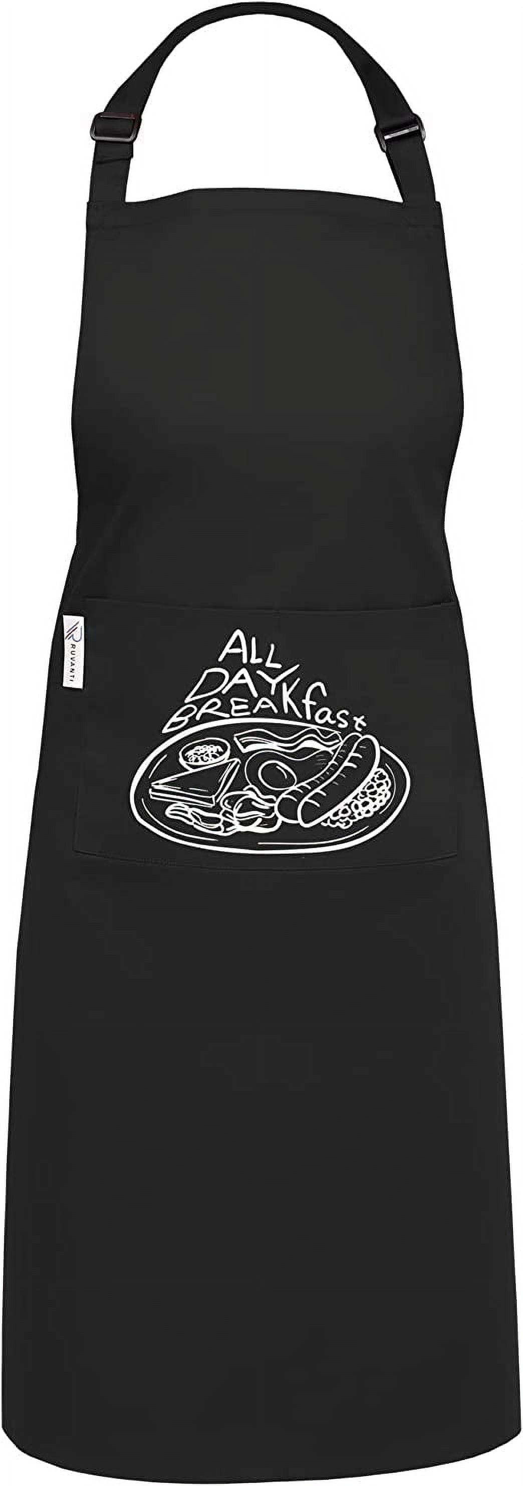 RUVANTI Aprons for Men 1 Pack - Adjustable Cotton Enriched Thicker ...