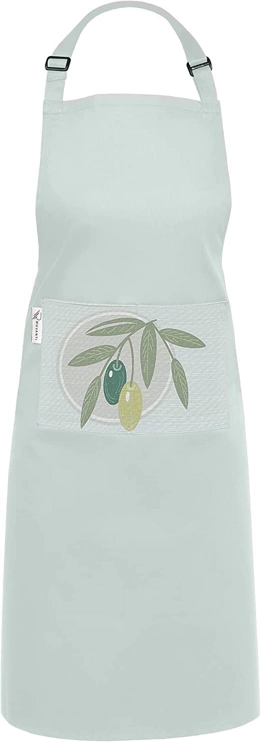 RUVANTI Aprons for Men 1 Pack - Adjustable Cotton Enriched Thicker ...