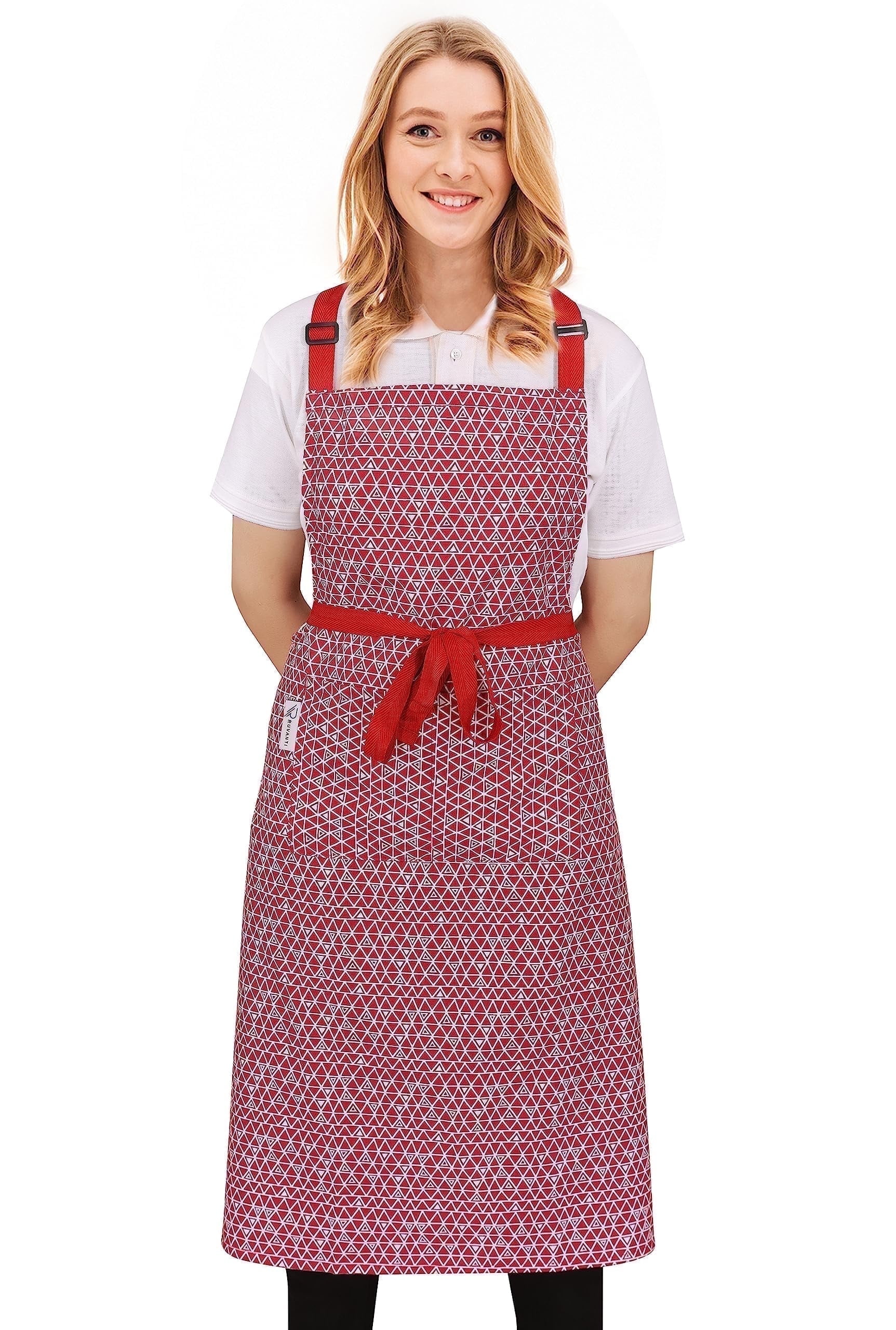RUVANTI Aprons for Women with Pockets - Adjustable up to XXL - 100% ...
