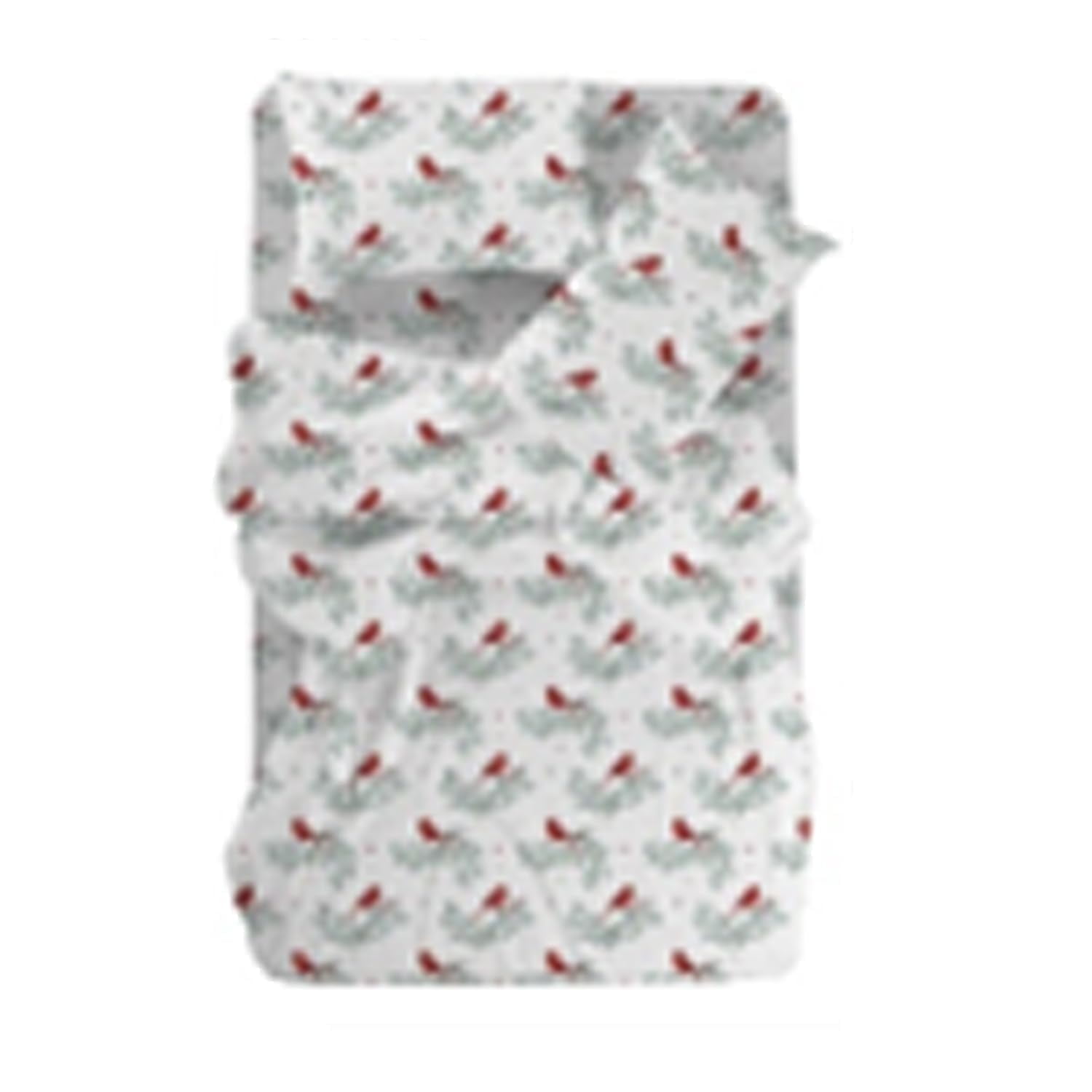 RUVANTI Flannel Sheets Full Size - 100% Cotton Double Brushed Bed ...