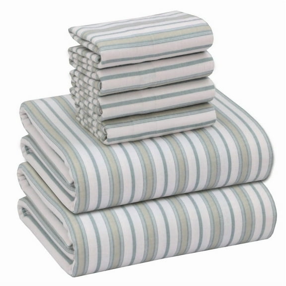 Flannel Sheets Full Size - 100% Cotton Double Brushed Bed Sheets Set ...
