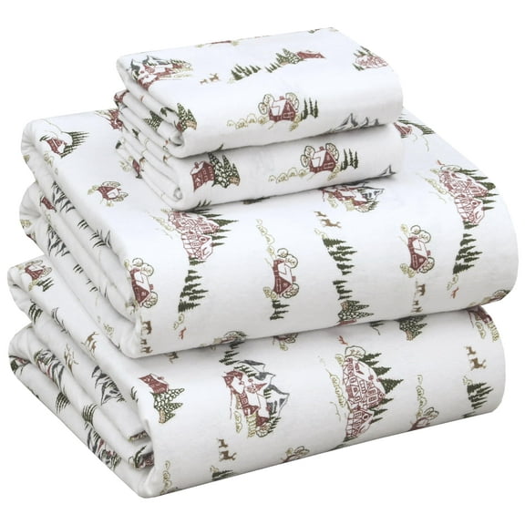 Flannel Sheets King Size - 100% Cotton Brushed King Bed Sheets Set ...