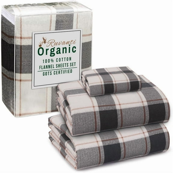 Flannel Sheets Twin Size - 100% Cotton Double Brushed Twin Sheets Set ...