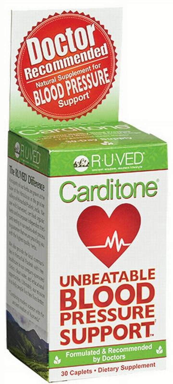 R U Ved Carditone Dietary Supplements for Blood Pressure Support, 30 ...