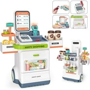 JoyStone 48PCS Pretend Play Cash Register Toy with Light and Sound ...