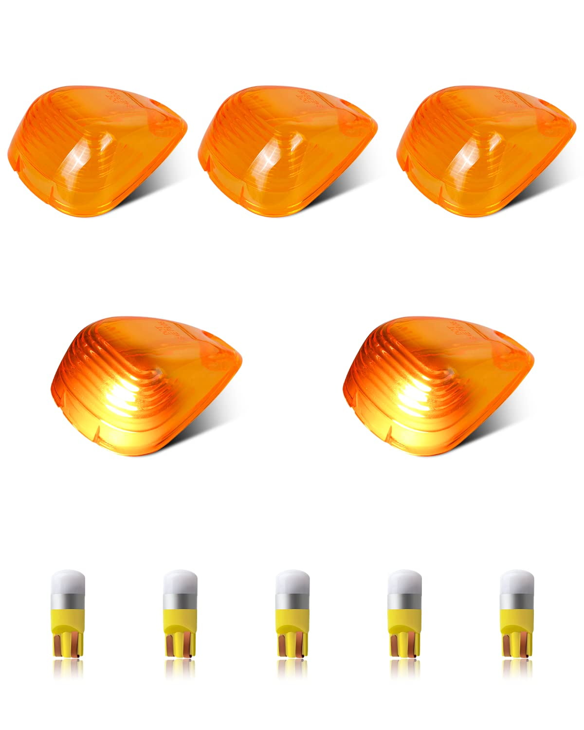 RUXIFEY Cab Lights w/5pcs LED Light Bulb Roof Top Clearance Markers ...