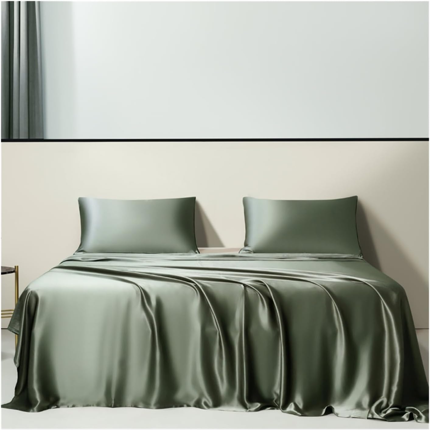 RUZGAR 19mm Silk Flat Sheet Twin Queen King Size Luxury Silk Cooling ...