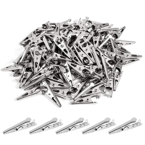 RUseeN 100Pcs Mini Clamps Alligator Clips for Crafts & Electrical,Small ...