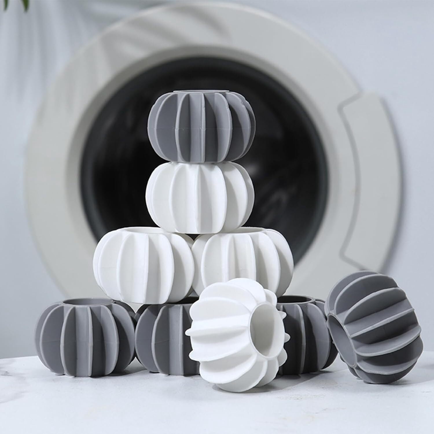 RUseeN 10Pcs Reusable Laundry Dryer Balls Laundry Scrubbing Balls for ...