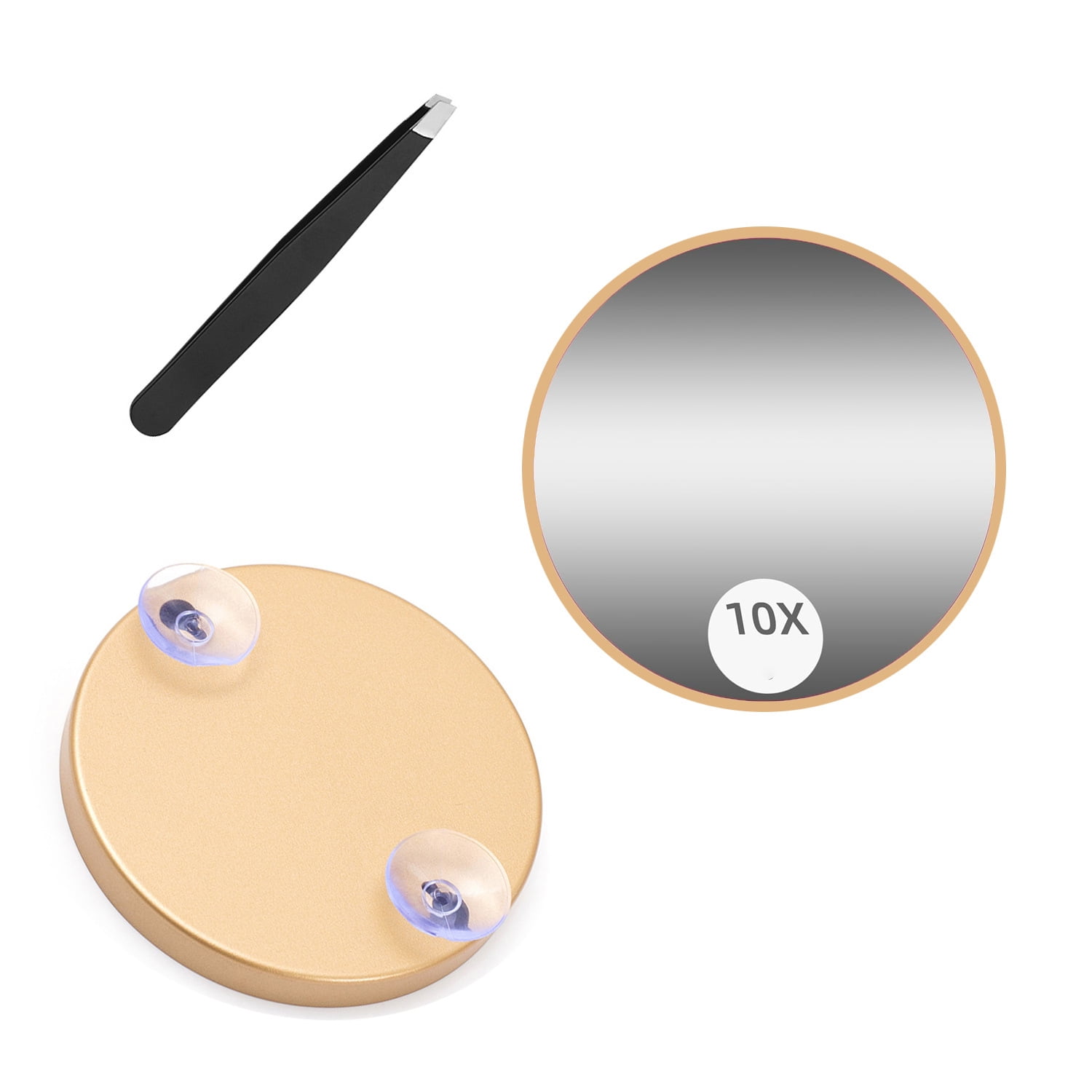 RUseeN 10X Magnifying Mirror with 2 Suction Cups, 3.5 inches Magnified ...