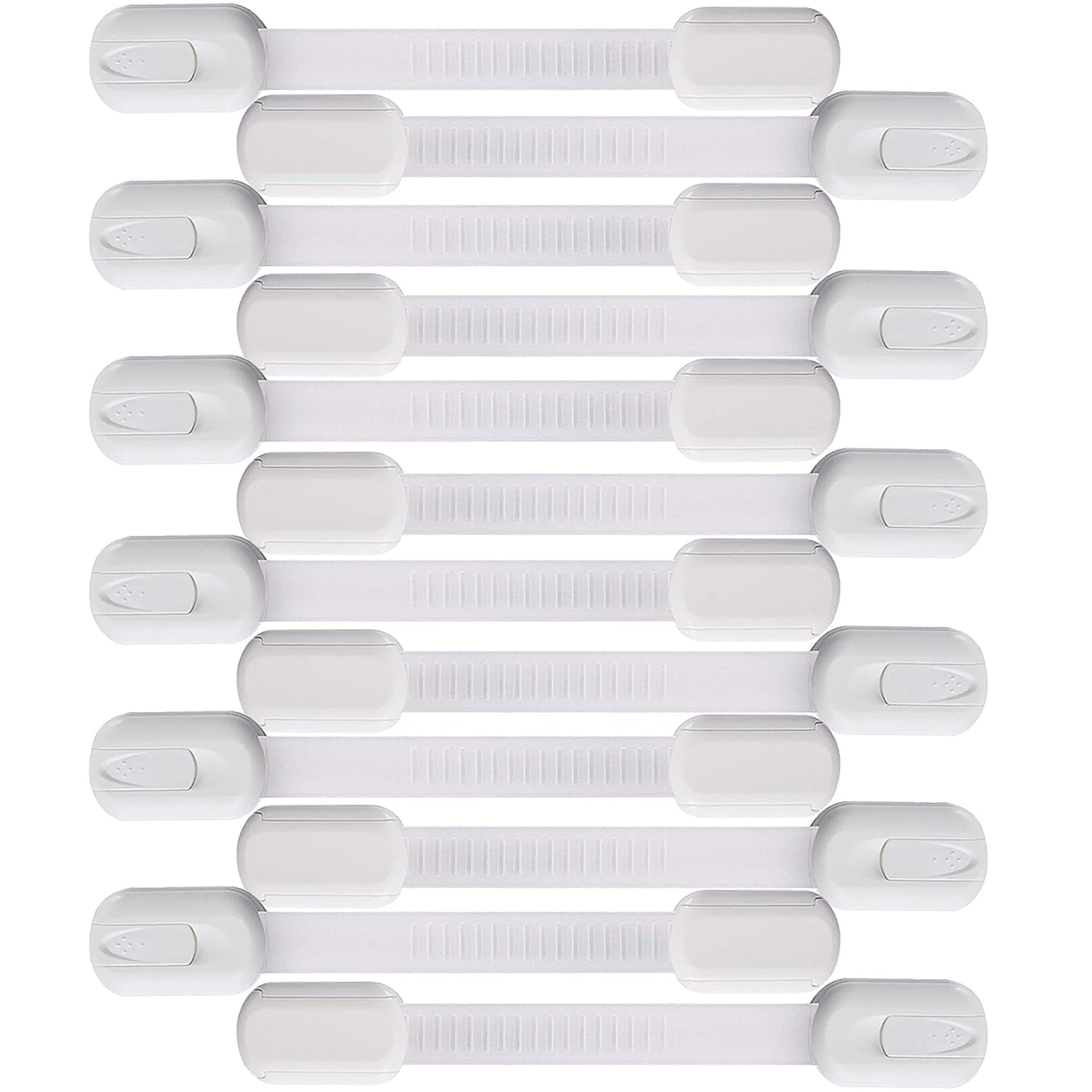 RUseeN 12 Pack Baby Proofing Cabinet Strap Locks, Adjustable Toilets ...