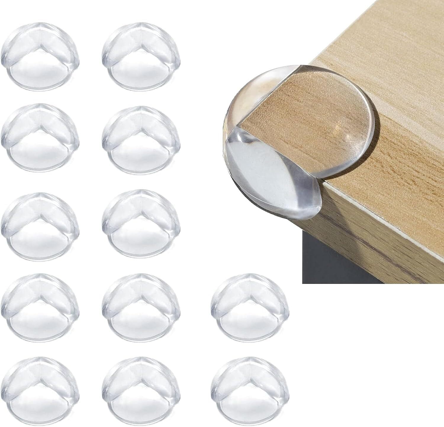 RUseeN 12 Pack Corner Protectors, Clear Corner Guards Protector ...