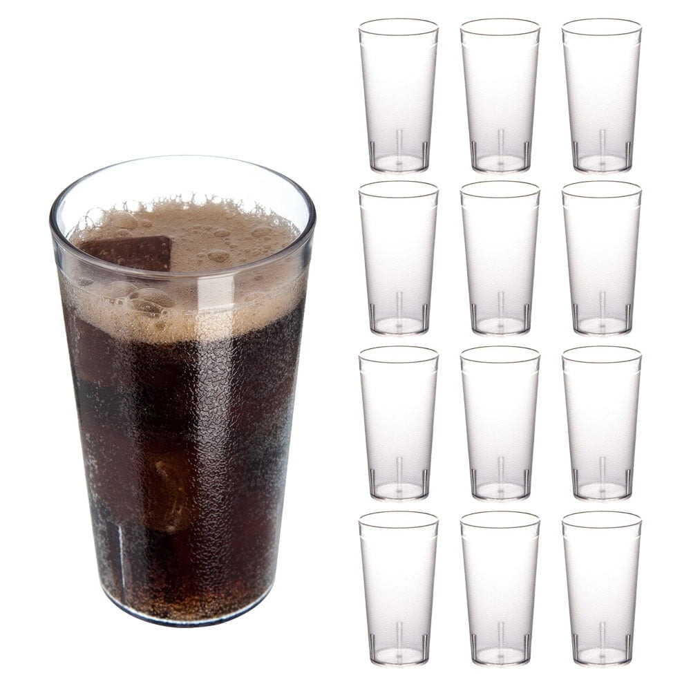 RUseeN 12oz Unbreakable Premium Drinking Glasses Set of 12, Perfect for ...