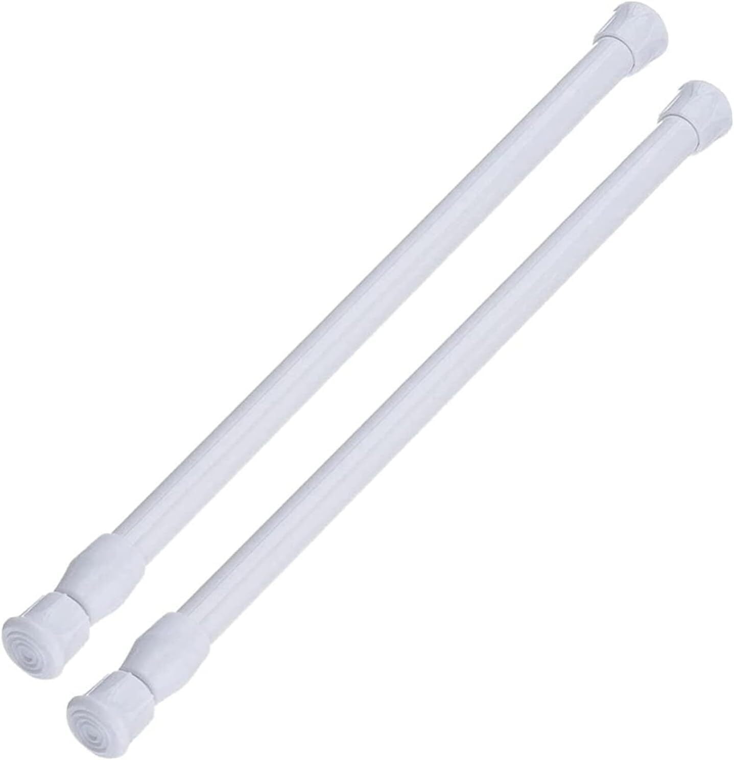RUseeN 2 Pack Small Spring Short Tension Curtain Rod 16 to 28 Inch ...