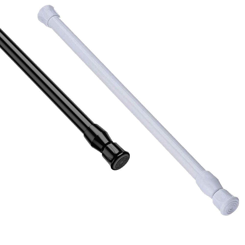 RUseeN 2 Pcs Small Spring Tension Curtain Rod 16 to 28 Inch, Tension ...