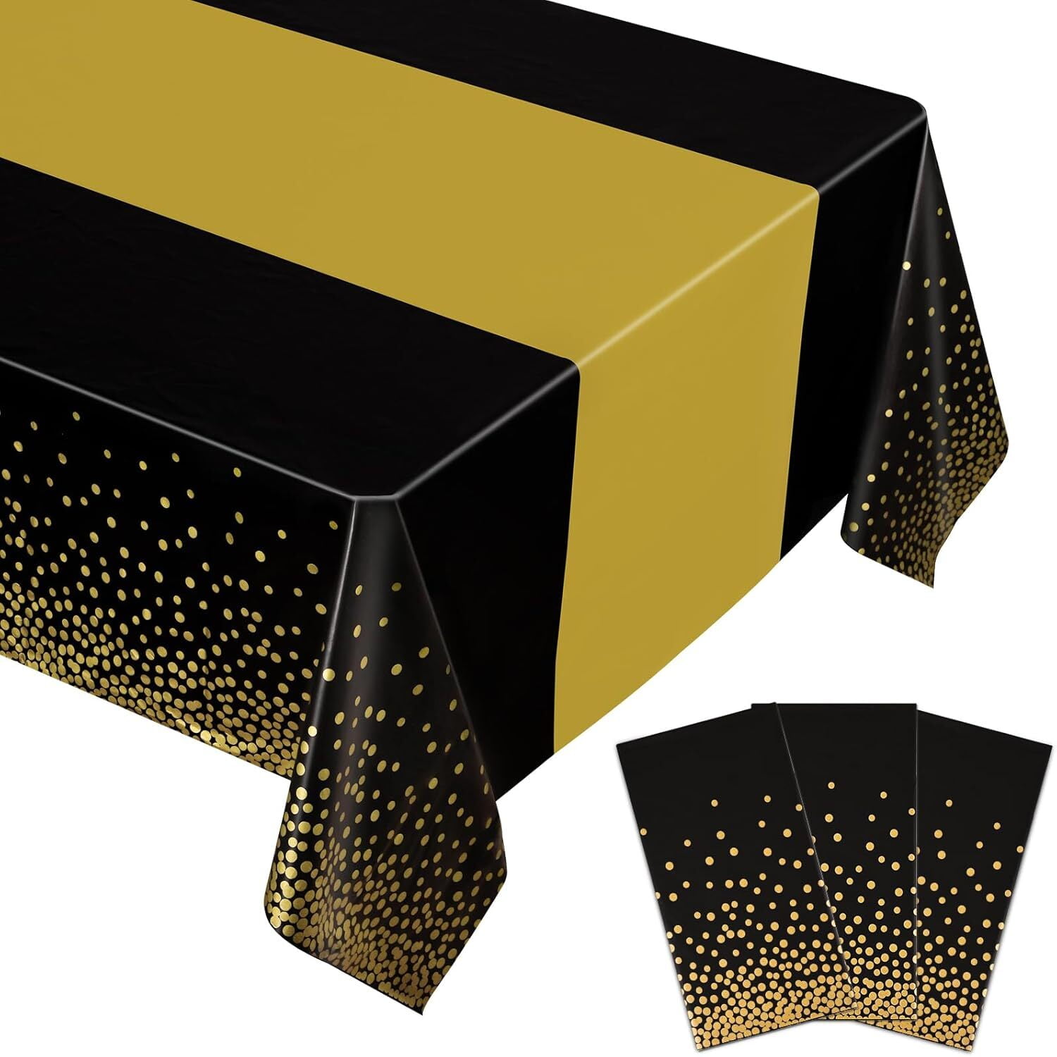 RUseeN 3 Pack Graduation Tablecloth, Graduation Party Decorations ...