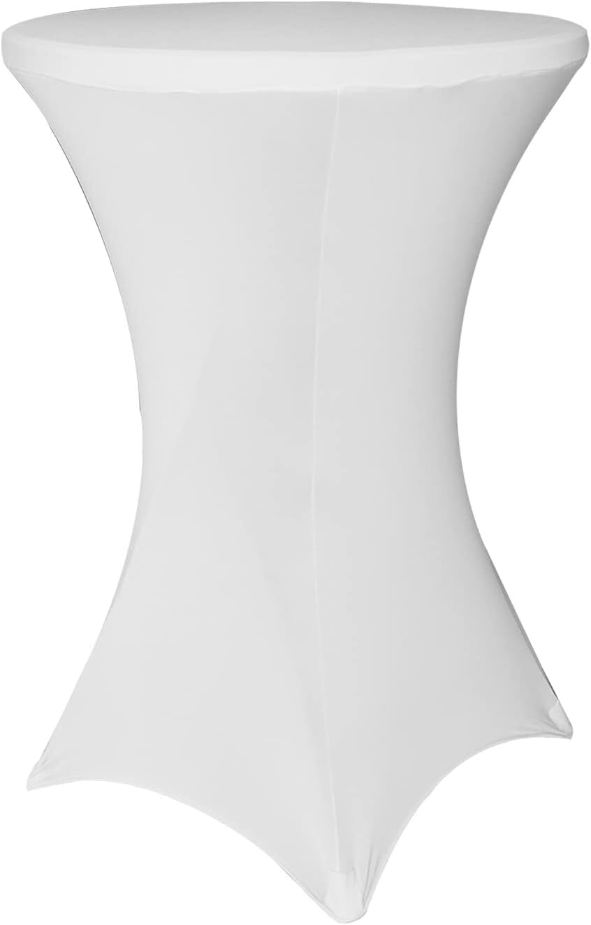 RUseeN 32x43 Inch Highboy Spandex Cocktail Table Covers White, Cocktail ...