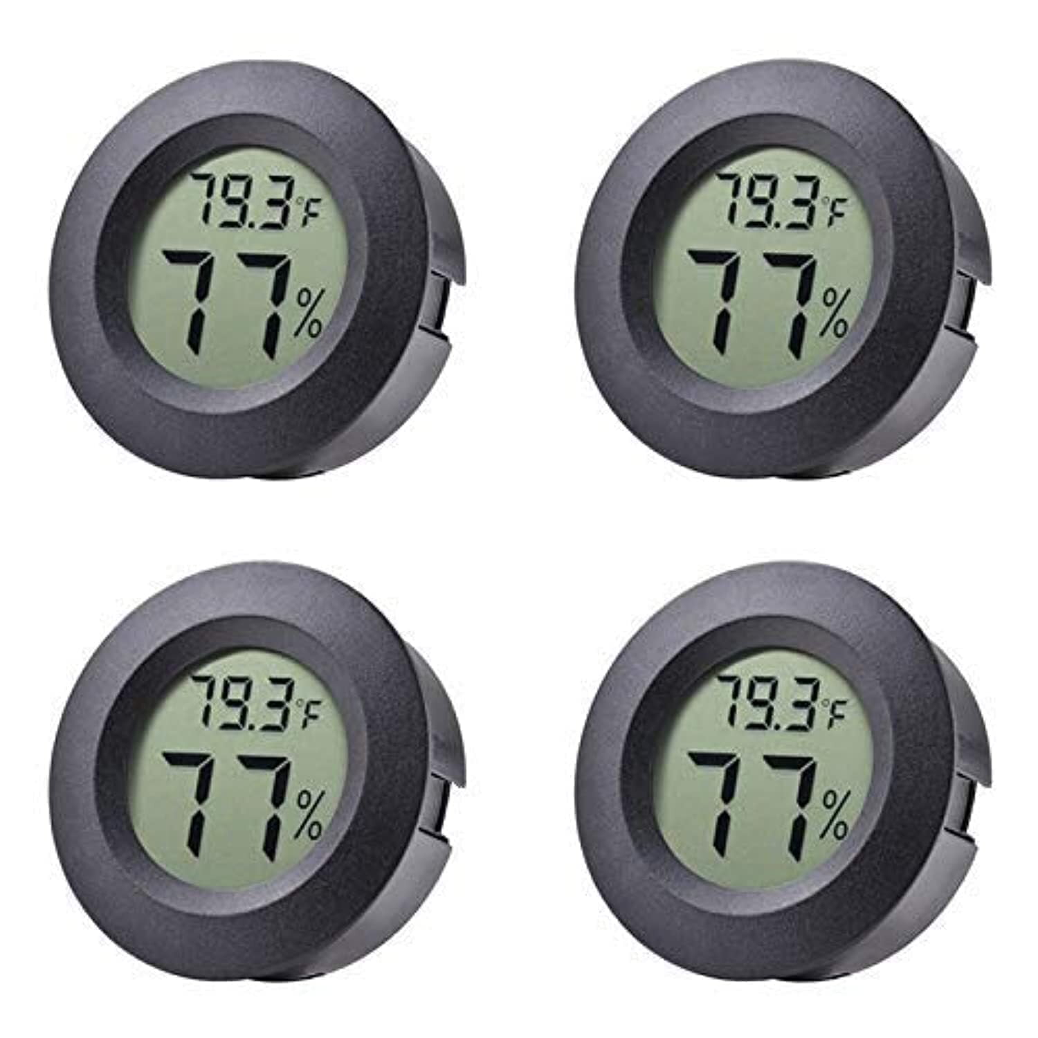RUseeN 4 Pack Mini Hygrometer & Thermometer, Indoor Outdoor Digital ...