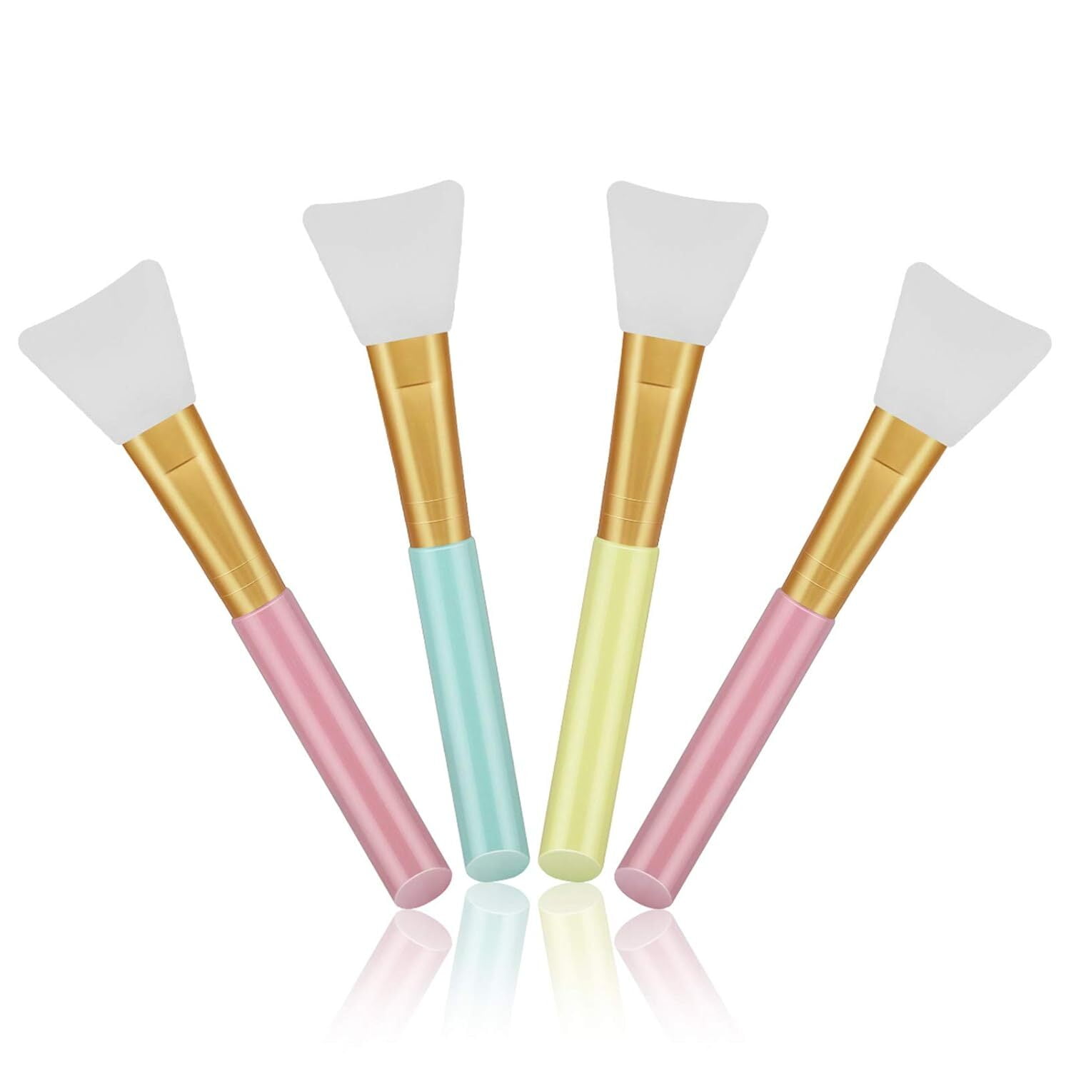 RUseeN 4 pcs Silicone Face Mask Applicators, Flexible Facial Mud Masks ...