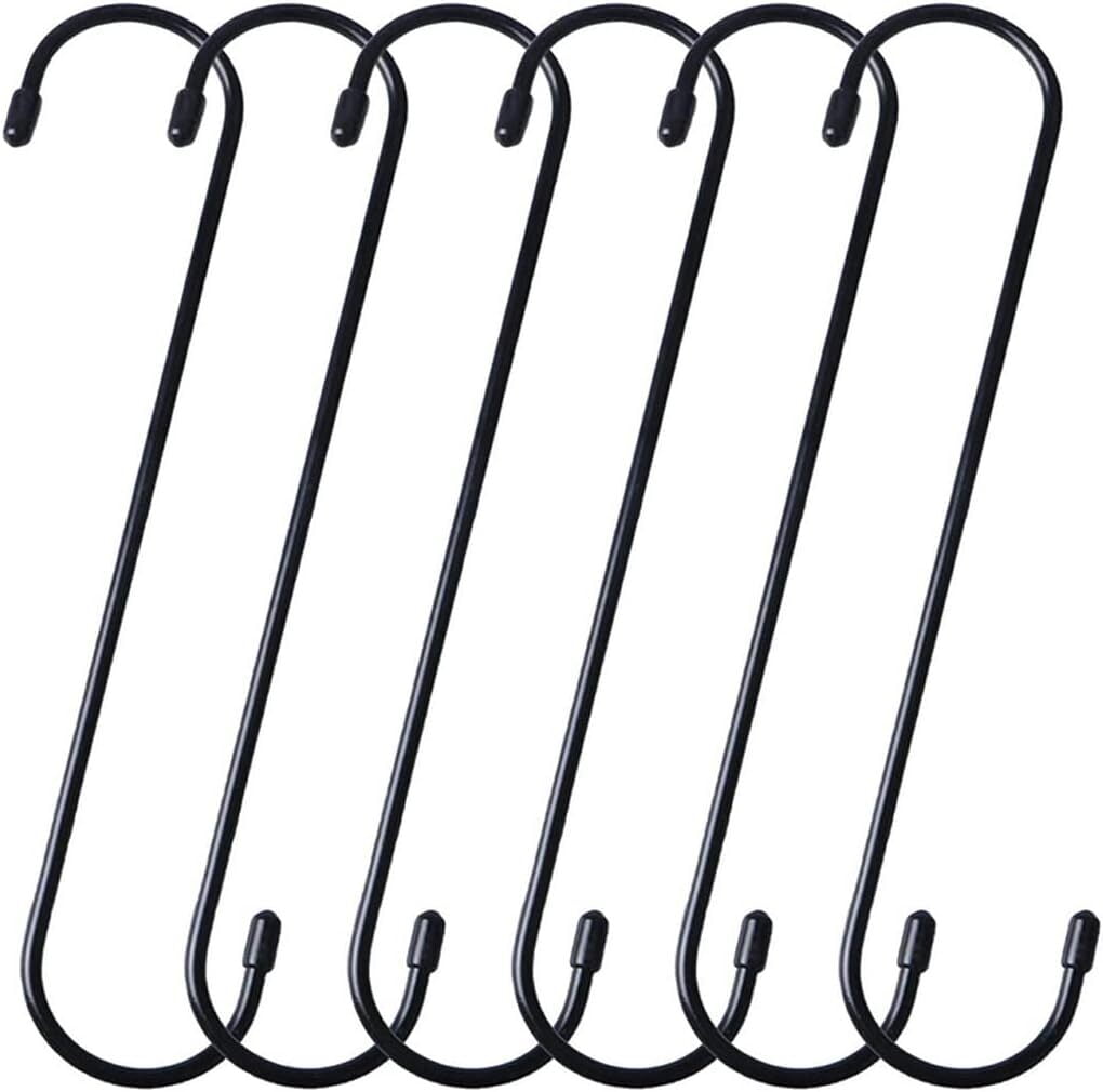 RUseeN 6 Pack 10 Inches Extra Large S Hooks for Hanging Plant Basket ...